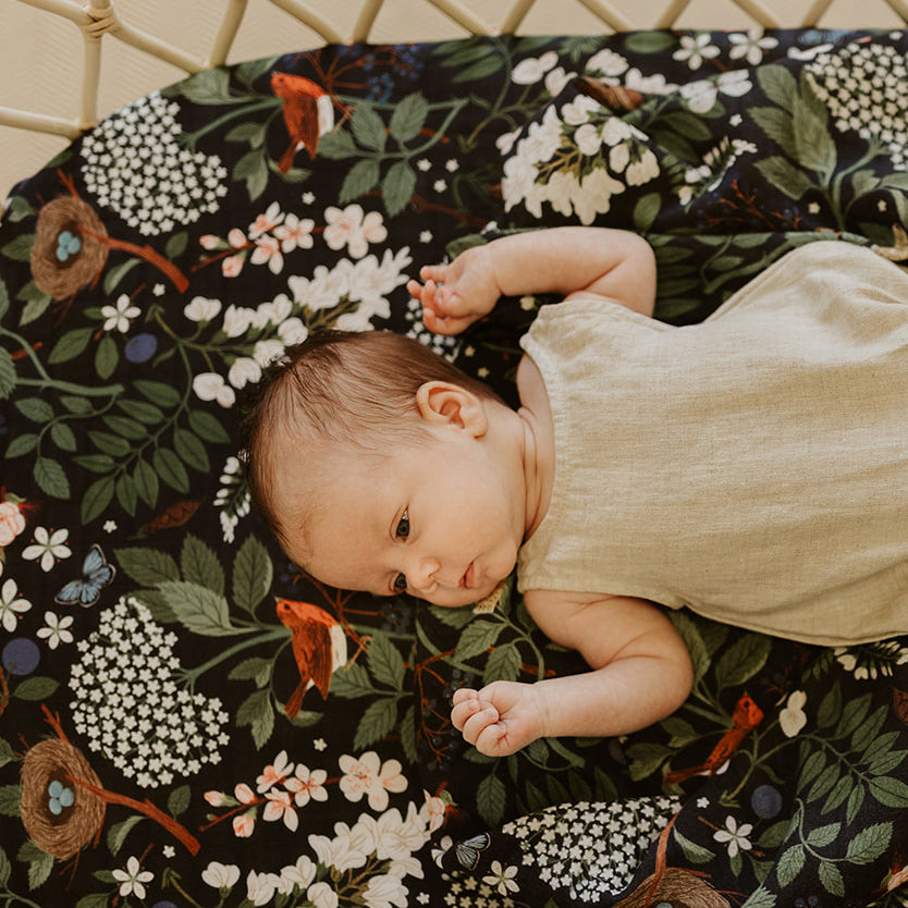 Night Garden Bassinet Sheet – Snug as a Bub + Co